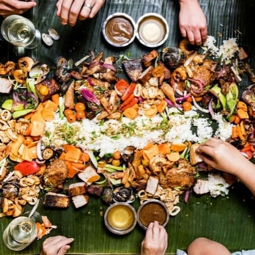 Filipino Kamayan Dinner in San Francisco at SOMA