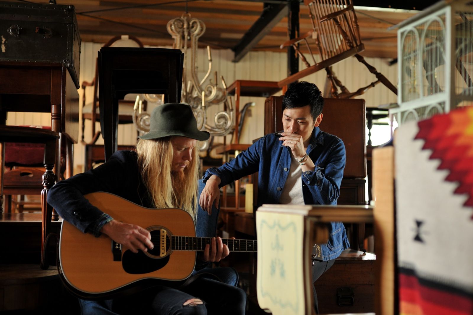Stu Larsen & Natsuki Kurai in Portland at Doug Fir