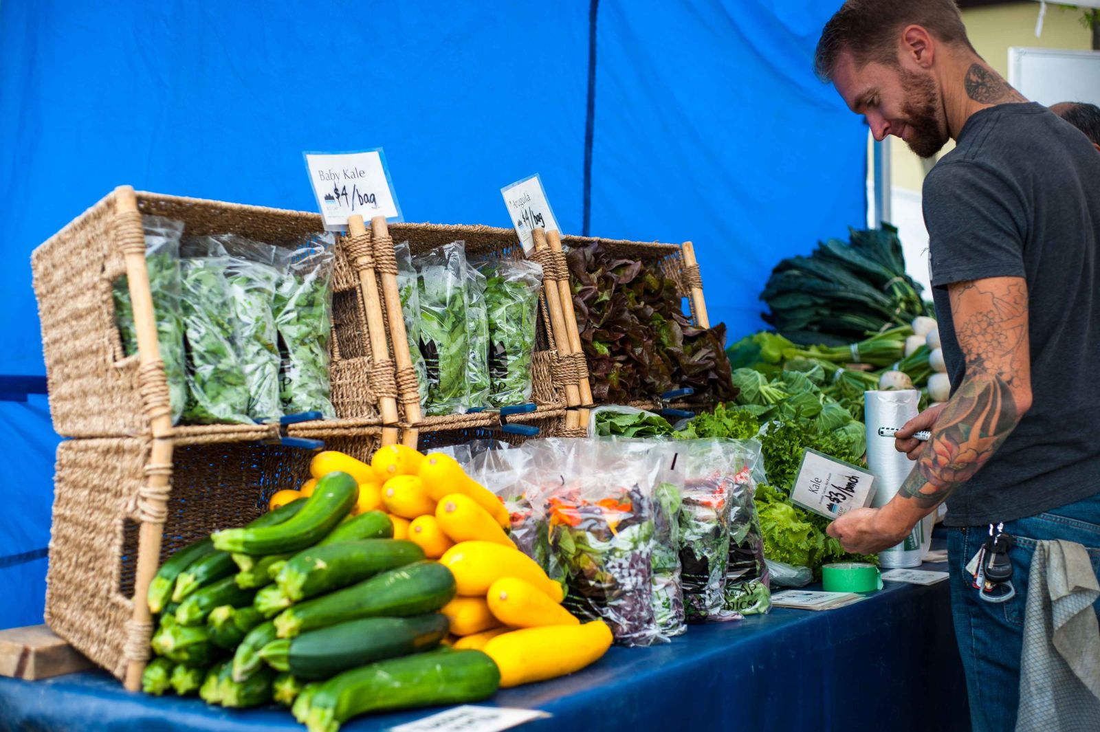 Saanich Sunday Market in Victoria at Braefoot Park