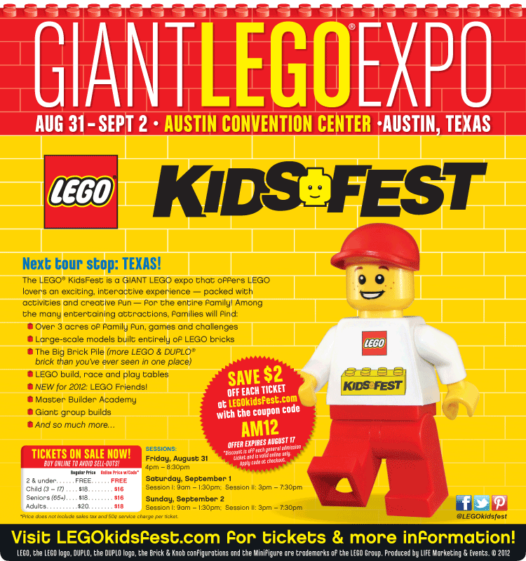 Lego KidsFest in Austin at Austin Convention Center