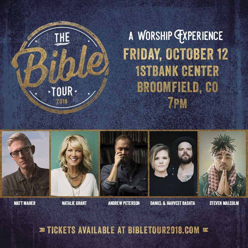 The Bible Tour 2018: A Concert Worship Experience in Broomfield