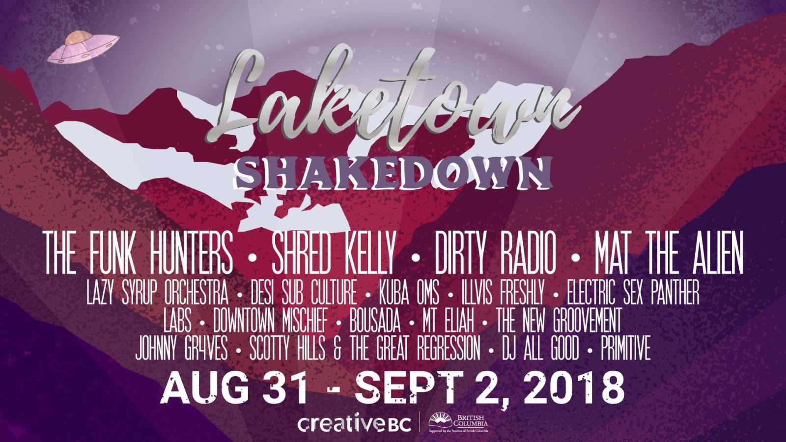 Laketown Shakedown - September Long Weekend in Cowichan at