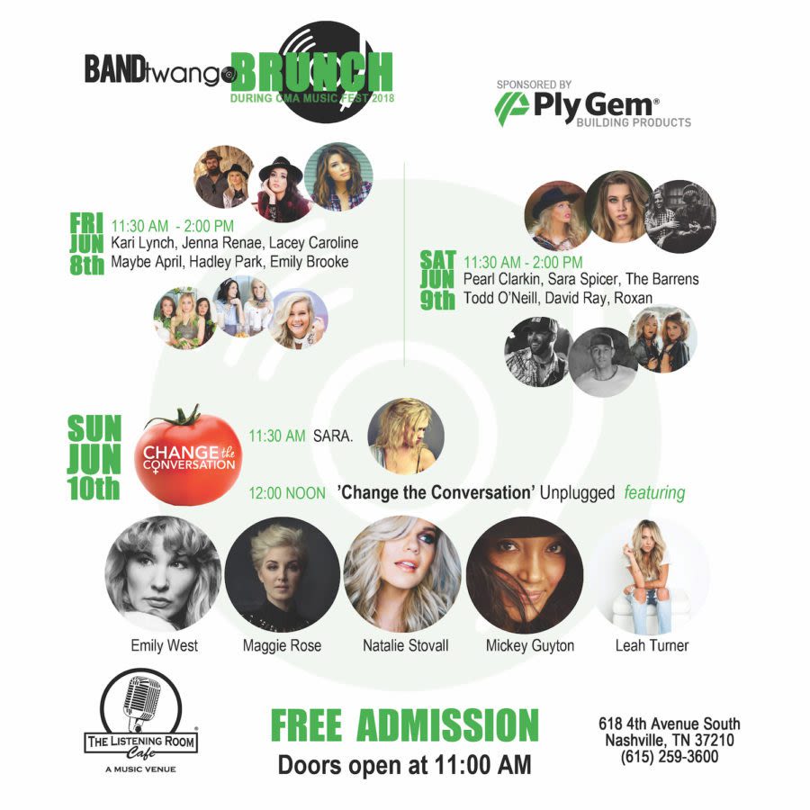 Bandtwango Brunch ft: Pearl Clarkin, Sara Spicer, The Barrens,