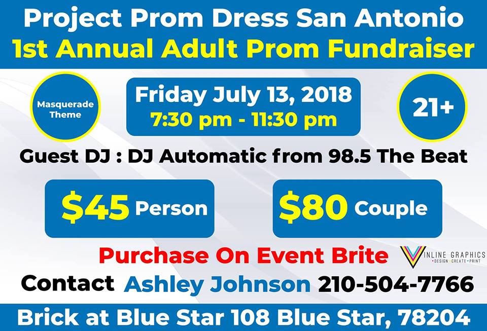 1st Annual Adult Prom Fundraiser in San Antonio at Brick at Blue