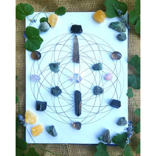 Make a Crystal Mandala Class in Austin at Articulture Designs