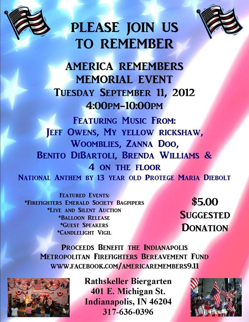 America Remembers Memorial Event in Indianapolis at The