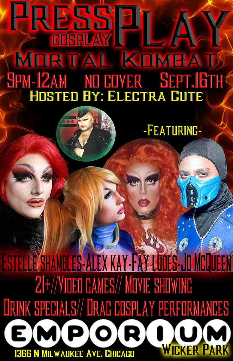 Press Play Cosplay: Mortal Kombat in Chicago at Emporium Arcade