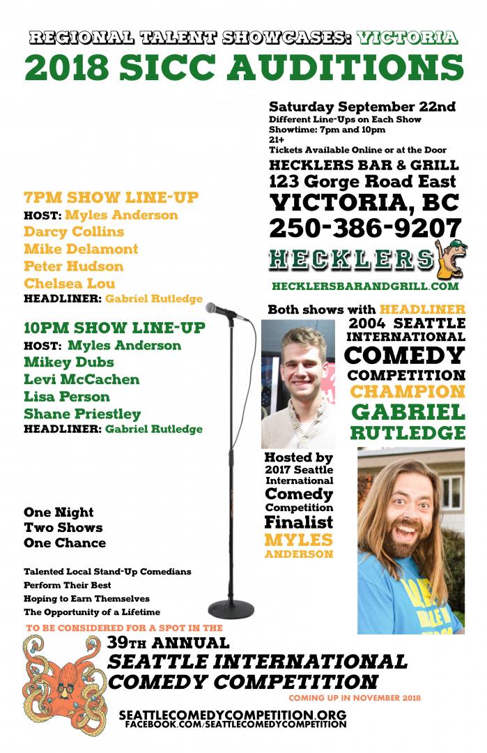 Seattle International Comedy Competition Showcase w/ Gabriel