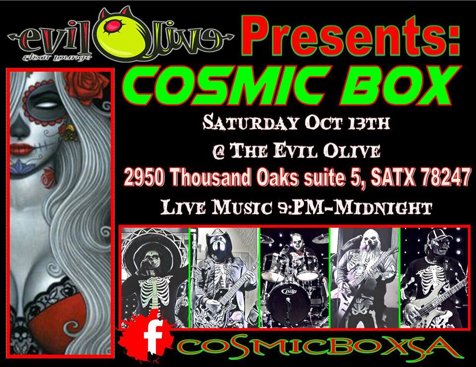 Cosmic Box Live in San Antonio at Evil Olive