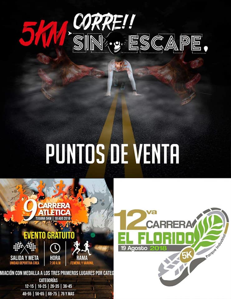 Corre 5km sin escape en Tijuana en Parque Morelos