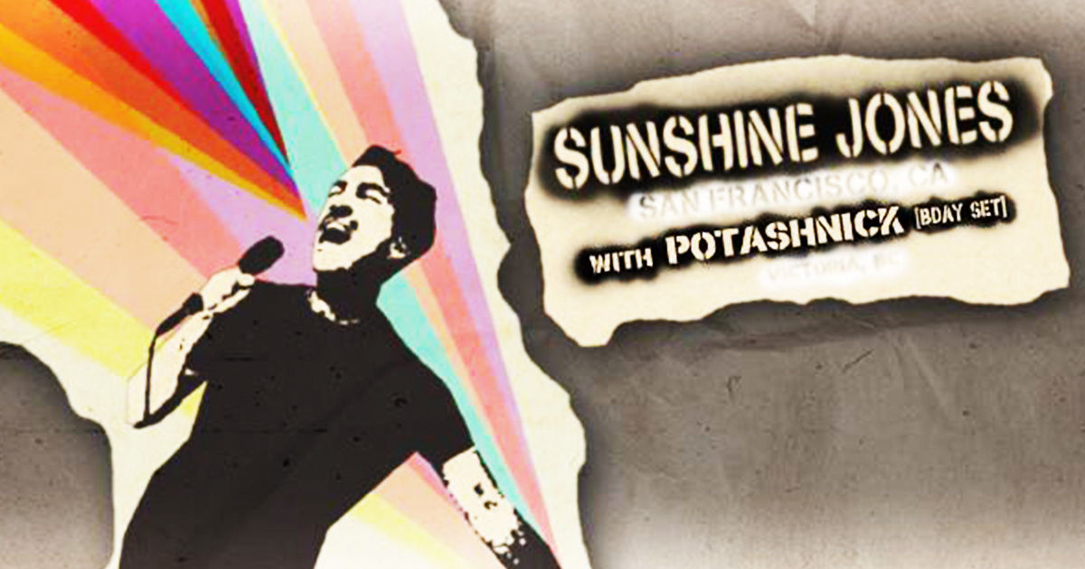 Sunshine Jones with Potashnick in Victoria at Lucky Bar
