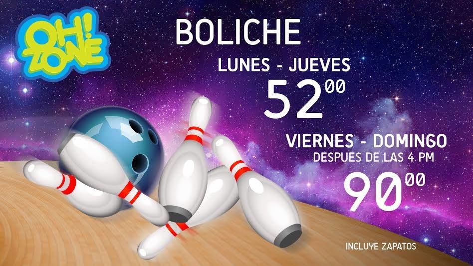 Promoción Boliche en Tijuana en OH Zone