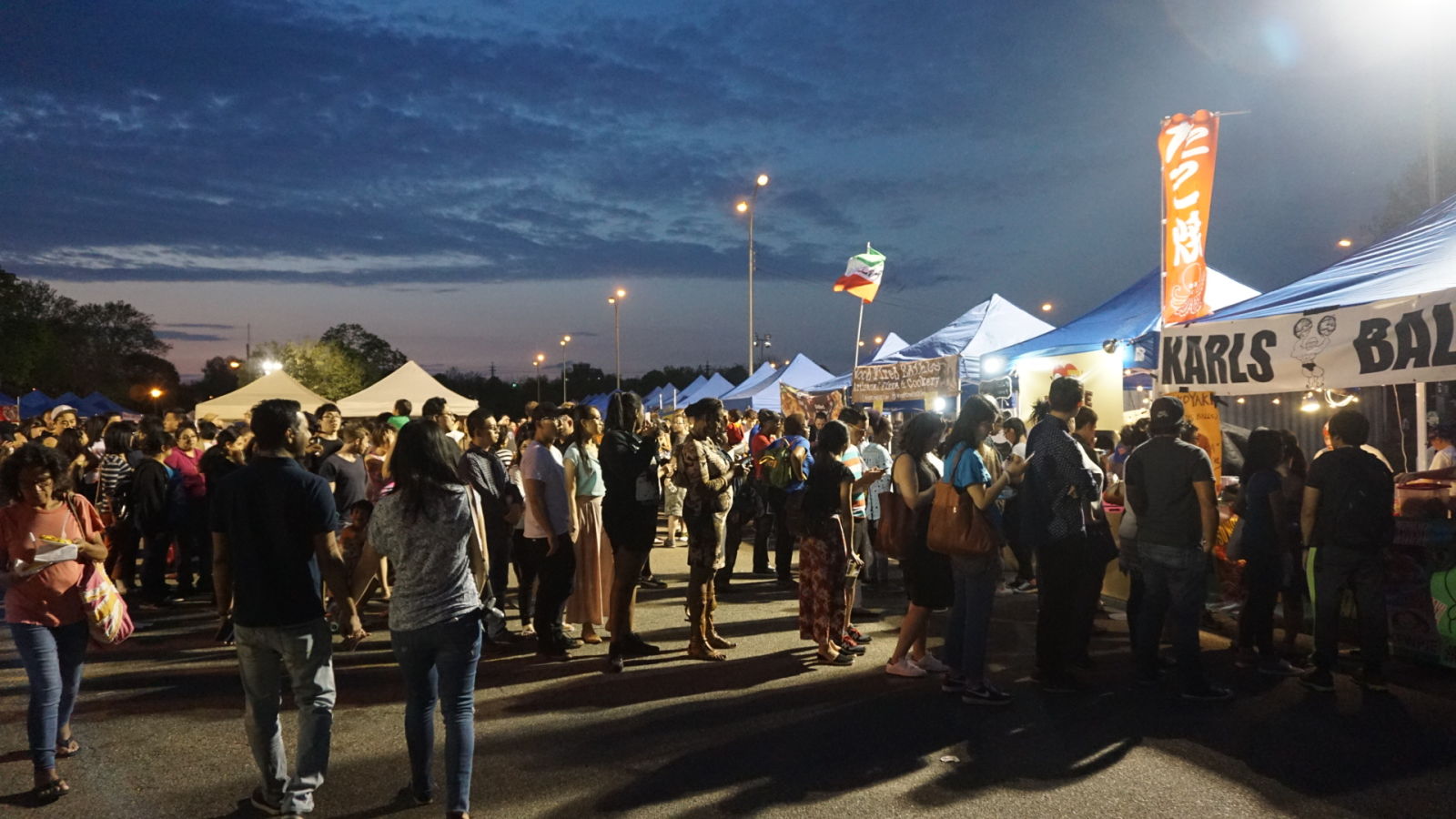 Queens International Night Market in NYC at New York Hall of